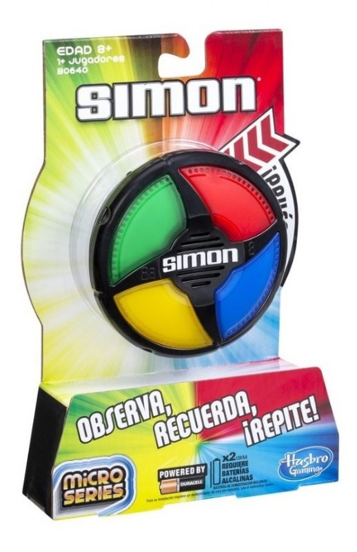 Juego Hasbro Simon Micro Juego De Memoria - Cande Kids